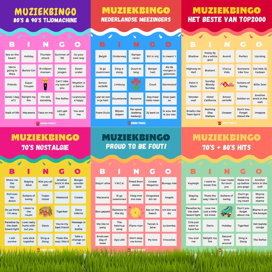 Muziekbingo Kopen - De Leukste Swingo's van Nederland – Koning PubQuiz